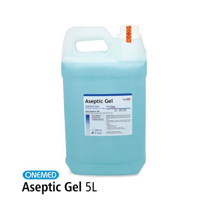 Aseptic Gel 5 Liter Onemed / hand sanitizer gel 5 liter