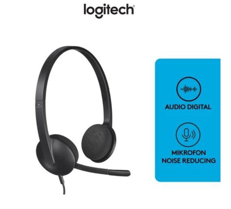 Logitech H340 USB Stereo Headset With Mic Noise Cancelling