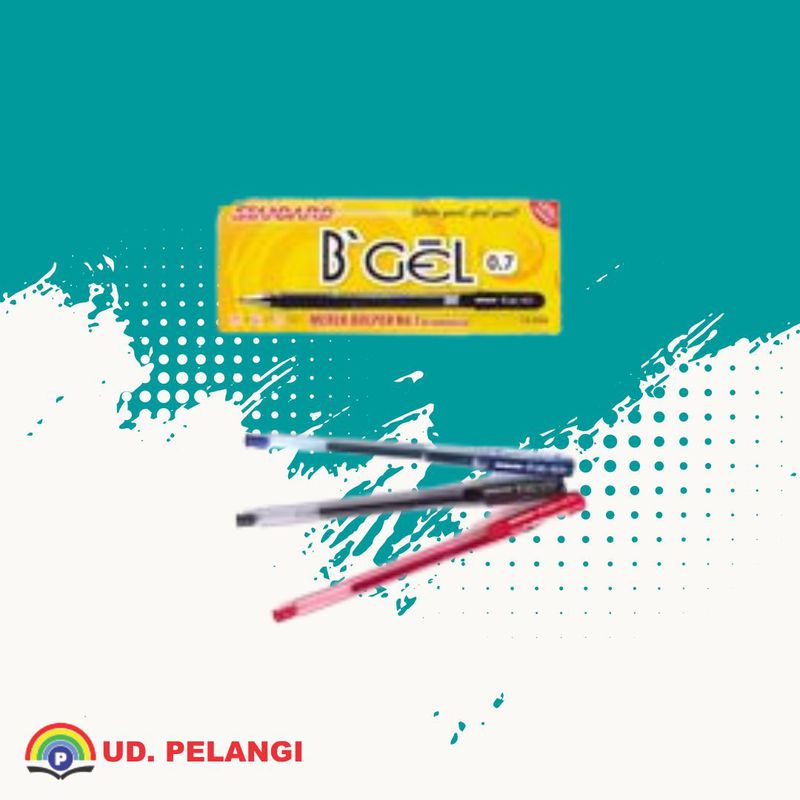 BALLPOINT STANDARD B'GEL - 0,5mm (Warna Tinta Hitam, Merah, Biru) - Hitam