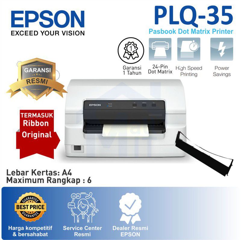 Printer EPSON Dotmatrix Passbook PLQ-35 PLQ35 PLQ 35 penganti PLQ30