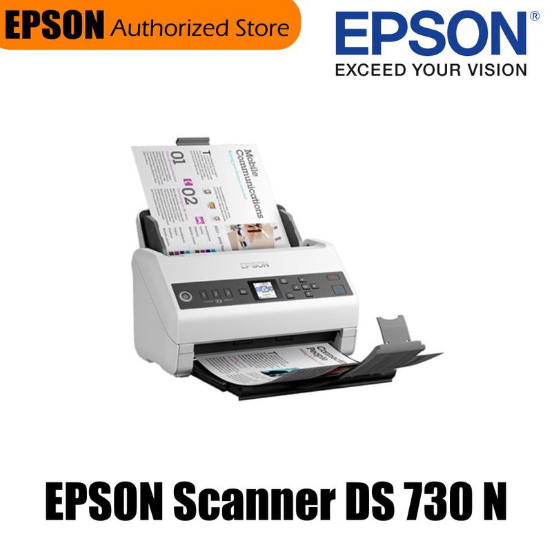 Scanner EPSON Workforce DS-730N Document Scanner Duplex Sheet