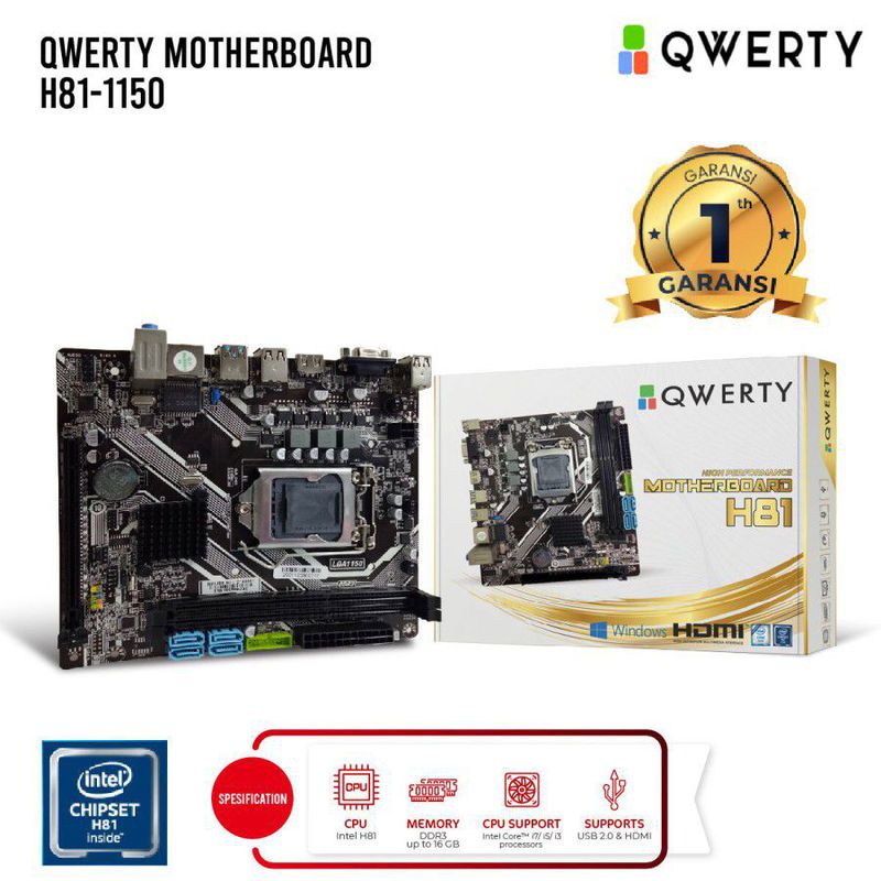 Motherboard Qwerty H81 Socket 1150
