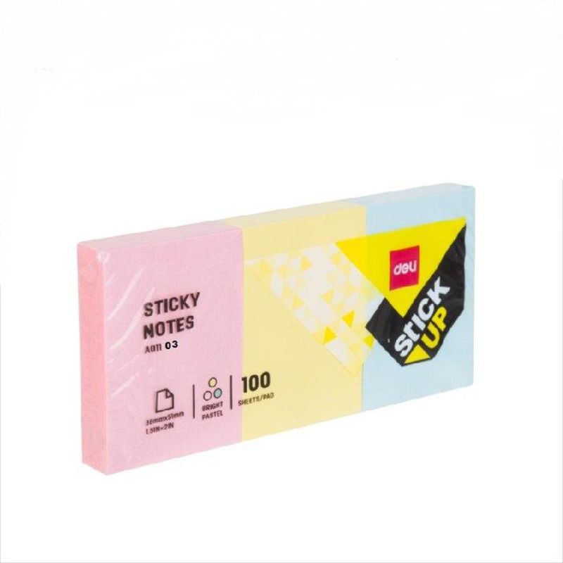 Deli Stick Up Sticky Notes A01103 (653) @3pcs