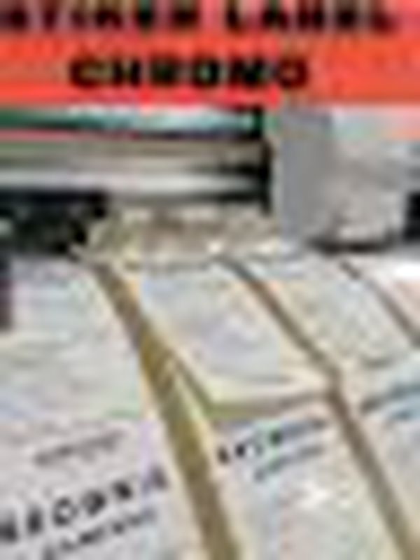 cetak sticker custom bahan cromo - 10 X 10 CM