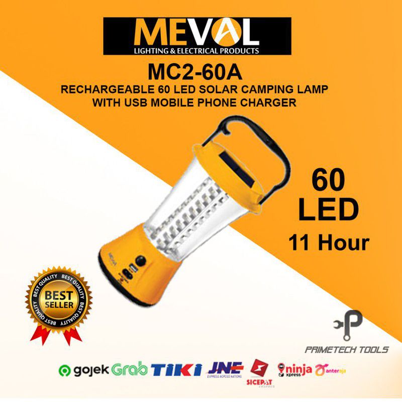 LAMPU EMERGENCY MEVAL 60 LED