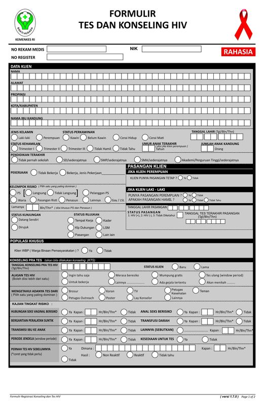 FORM TEST KONSELING HIV PSDN