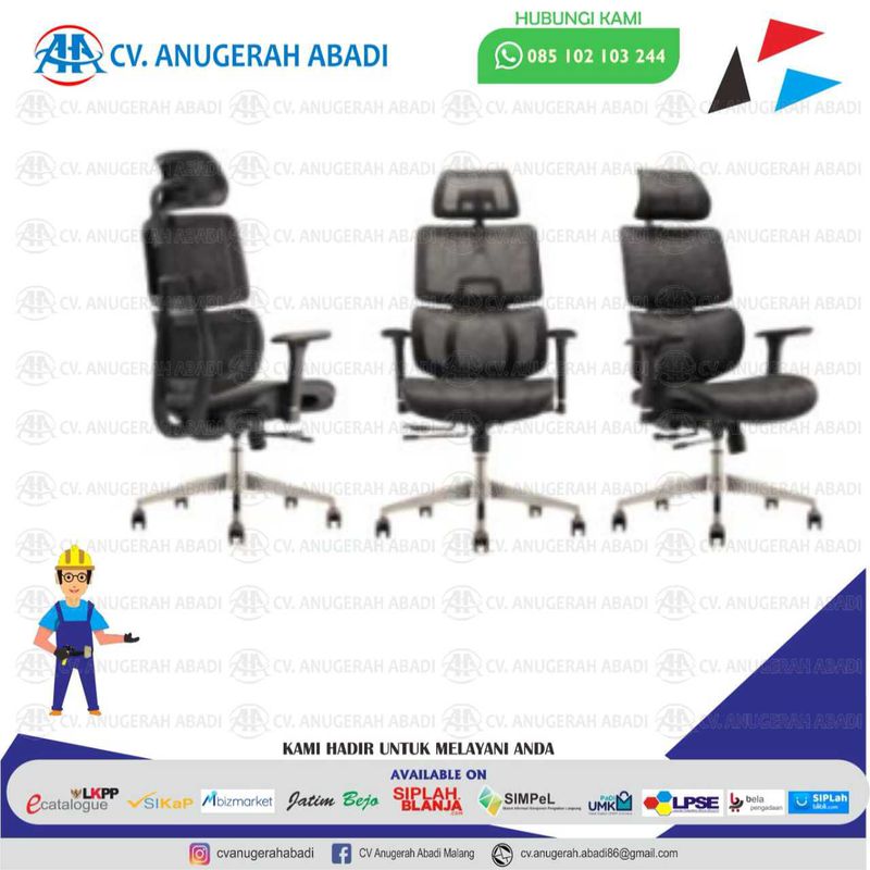KURSI KANTOR ARDENT BRIE 7132 BLACK