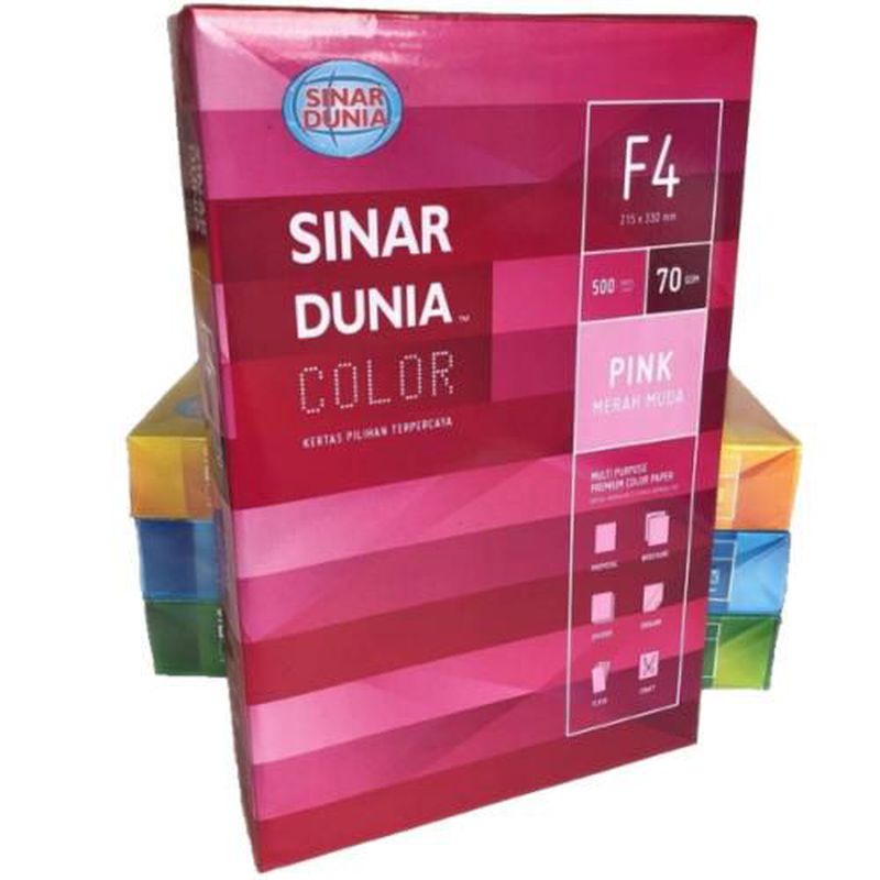 HVS F4 (Warna) Merk Sinar Dunia - Pink