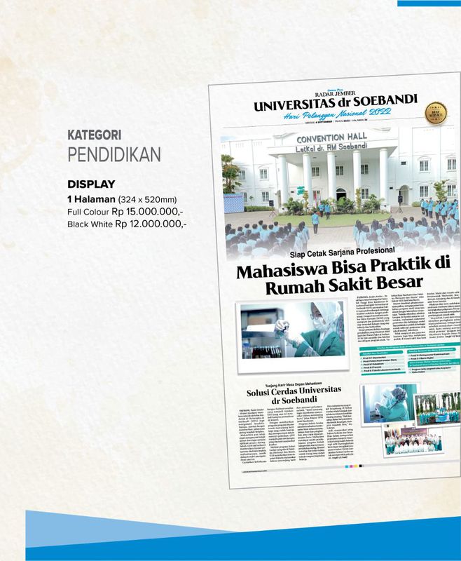 IKLAN DISPLAY PENDIDIKAN 1 HALAMAN