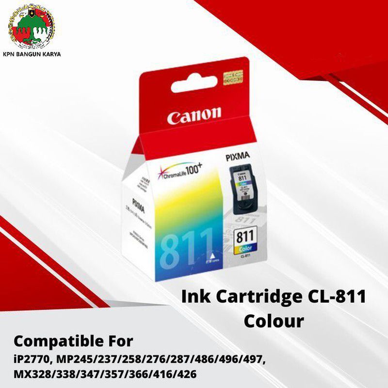 Canon Ink / Tinta Cartridge CL-811 Colour / Warna