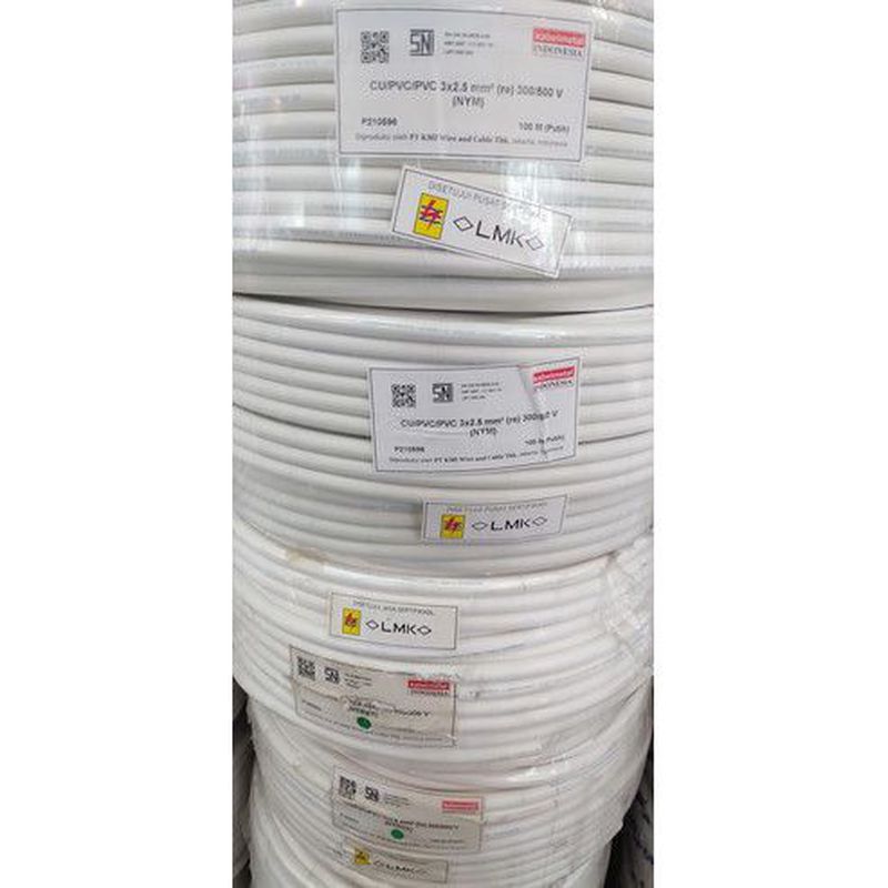 KABEL NYM 3X2.5 3X2,5 mm 100M (METER) KABEL METAL INDONESIA / KMI