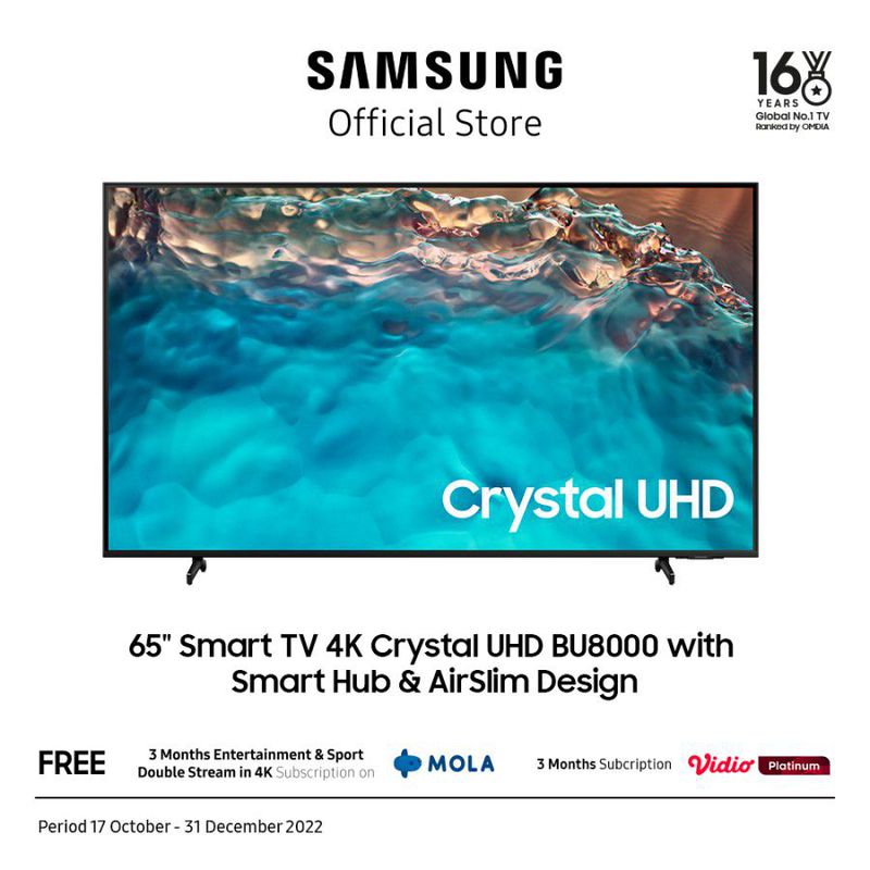 TV SAMSUNG 65" BU8000