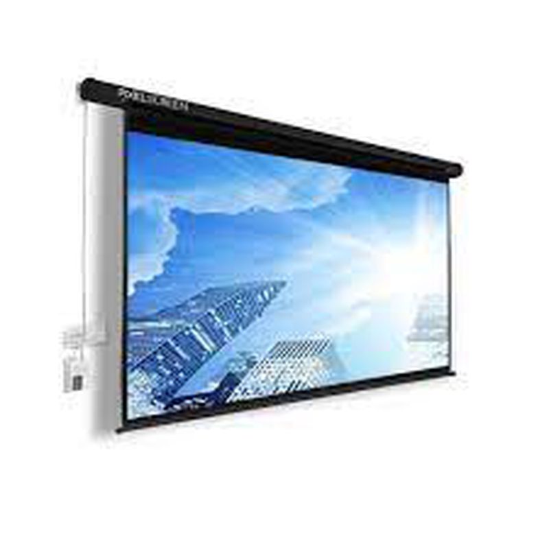 LAYAR PROYEKTOR MOTORIZED WALL SCREEN 150