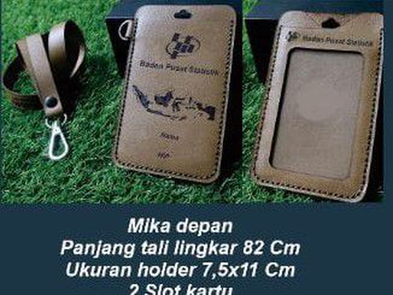 paket nametag kulit dan idcard