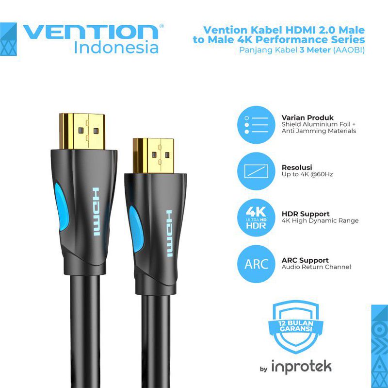 Vention Kabel HDMI Male to HDMI Male 3M