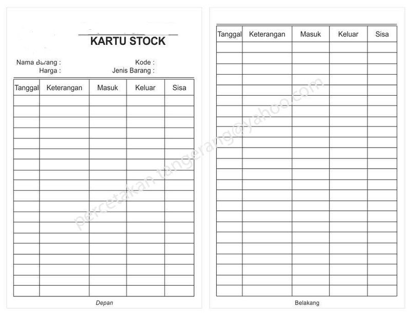 Cetak Kartu Stok Obat