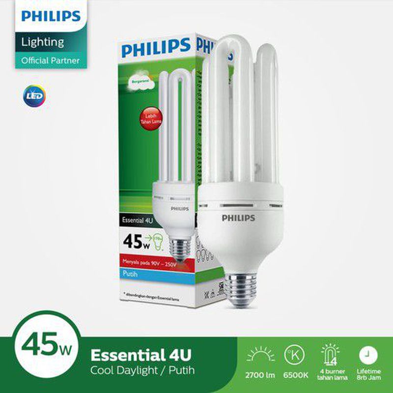Lampu philips essential 45watt