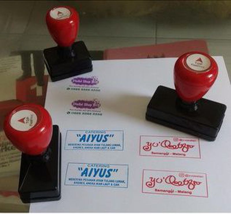 Stempel Otomatis / Stempel Custom / Free Desain - Stempel Kecil