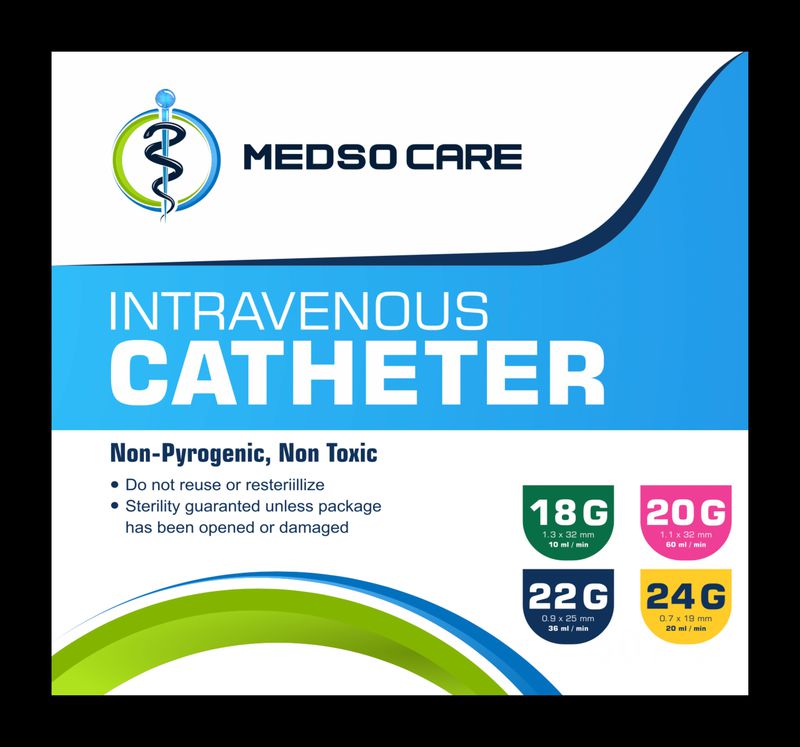 MEDSO CARE Intravenous Catheter - 20 G