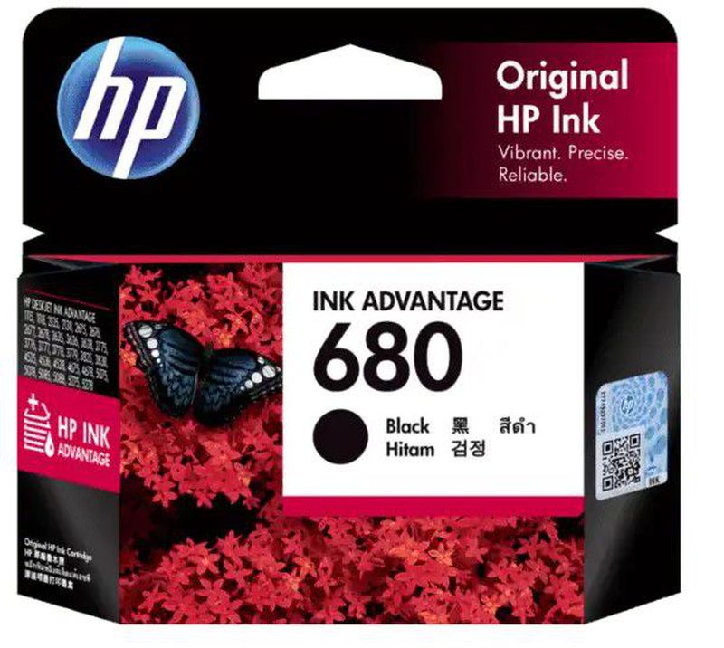 HP 680 Black Original Ink Advantage Cartridge - F6V27AA