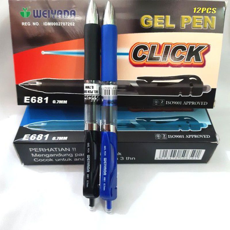 Ballpoint Weiyada Hitam/Biru