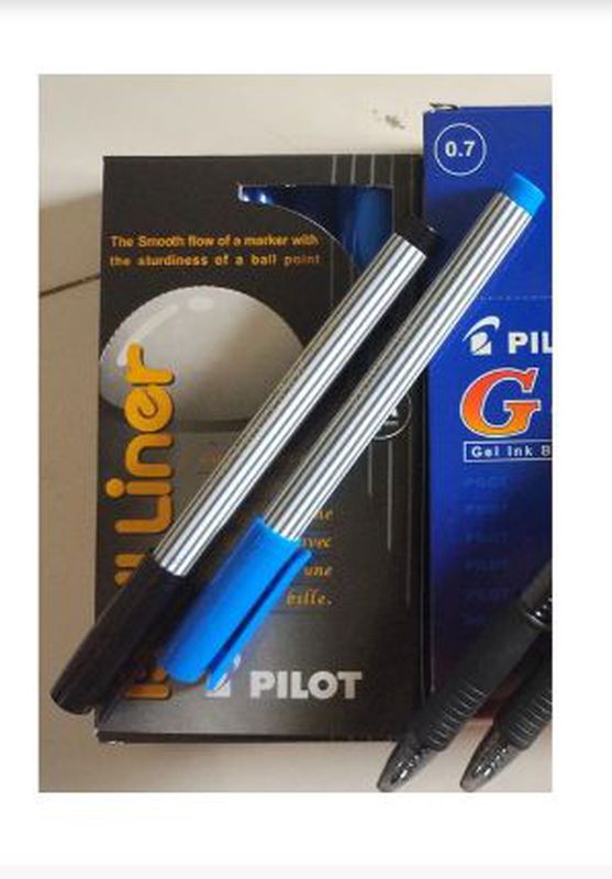 Ballpoint Gel Hitam Biru Ballpoint Gel Black Blue