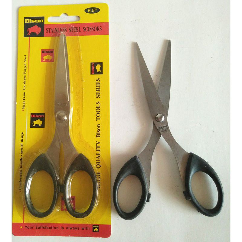 Gunting Kertas Stainless Bison