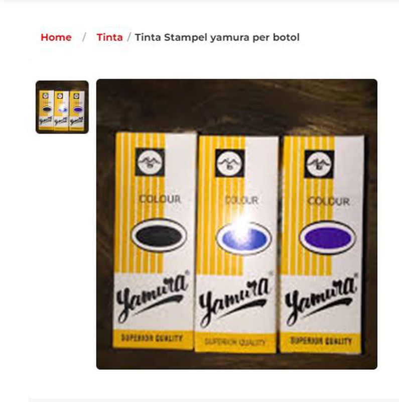 Tinta Stampel yamura per botol