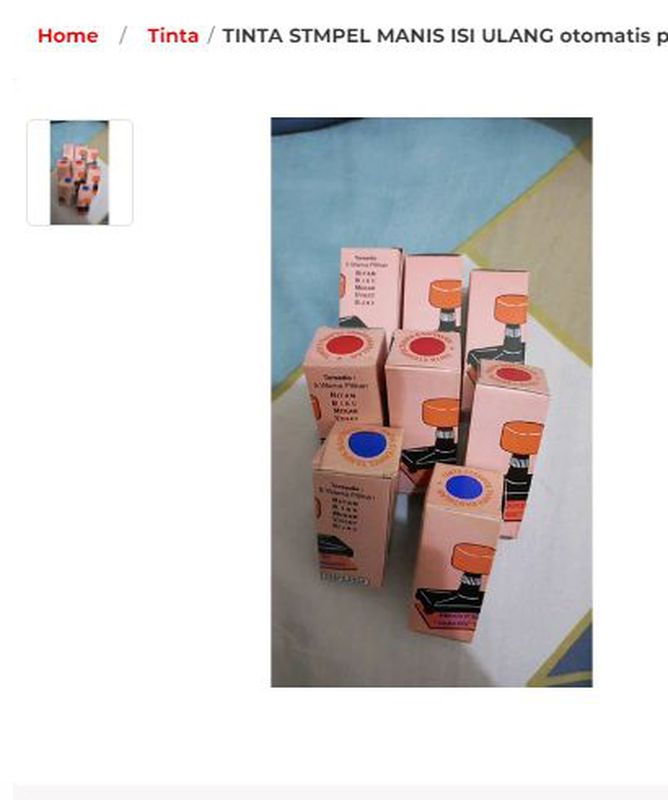 TINTA STMPEL MANIS ISI ULANG otomatis per botol Alat Kantor Lainnya