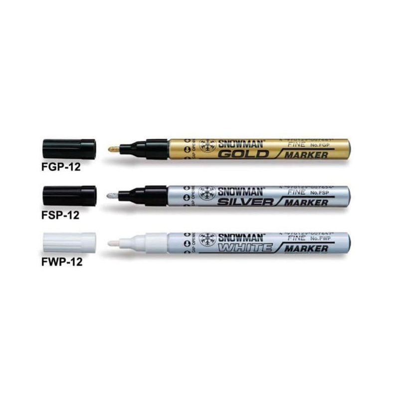 Snowman Spidol Paint Marker Ukuran Fine - Gold