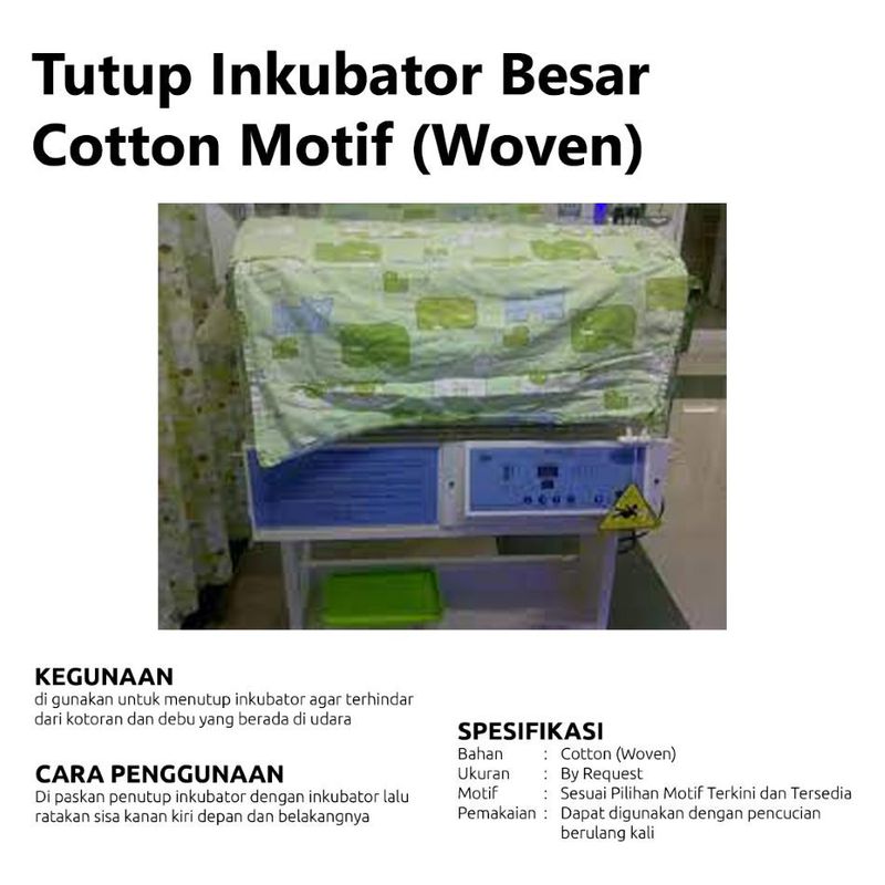 TUTUP INKUBATOR BESAR COTTON MOTIF 3R-LVAIQ-LNPT-002