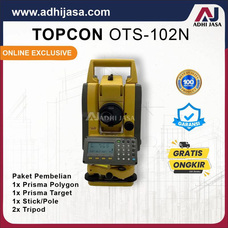 Topcon OTS-102N OTS102N Laser Total Station | GARANSI 5 TAHUN