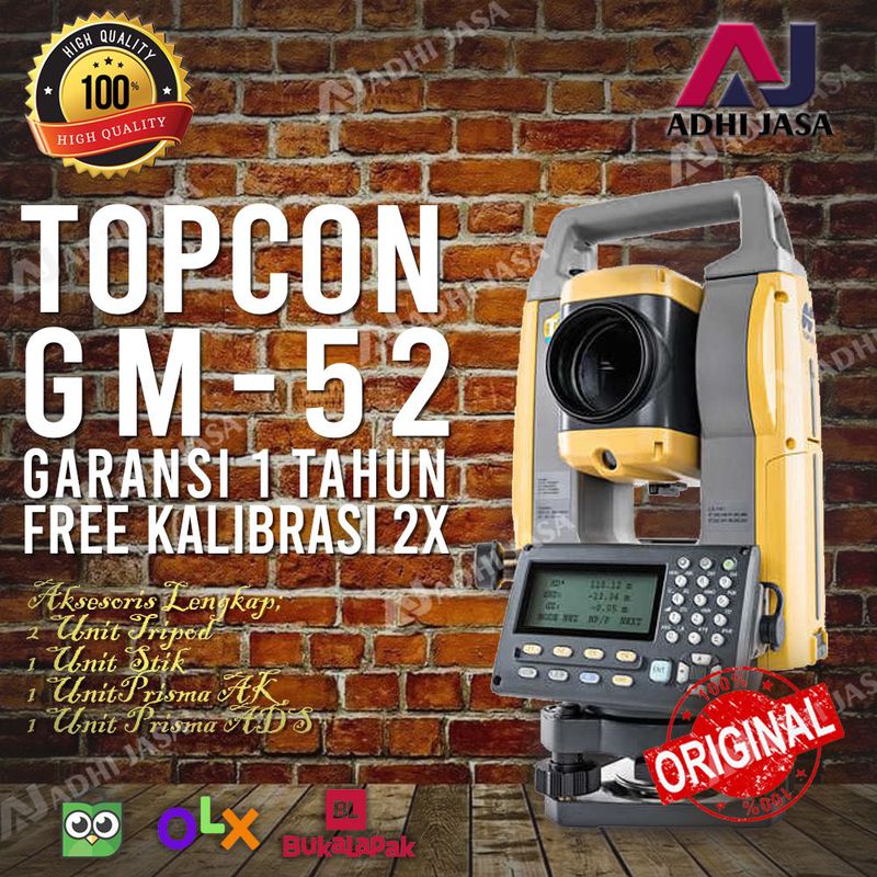 Topcon GM52 Laser Total Station | GARANSI 5 TAHUN