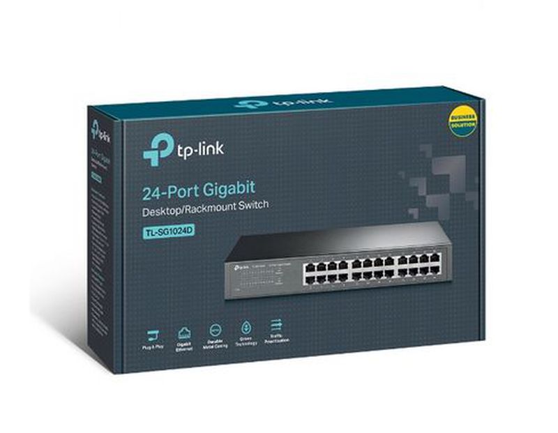Switch Hub 24 Port Gigabit Tp-Link TL-SG1024D Rackmount