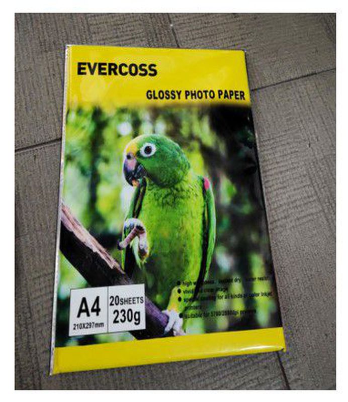 Kertas Foto Glosy Evercoss 230 GR