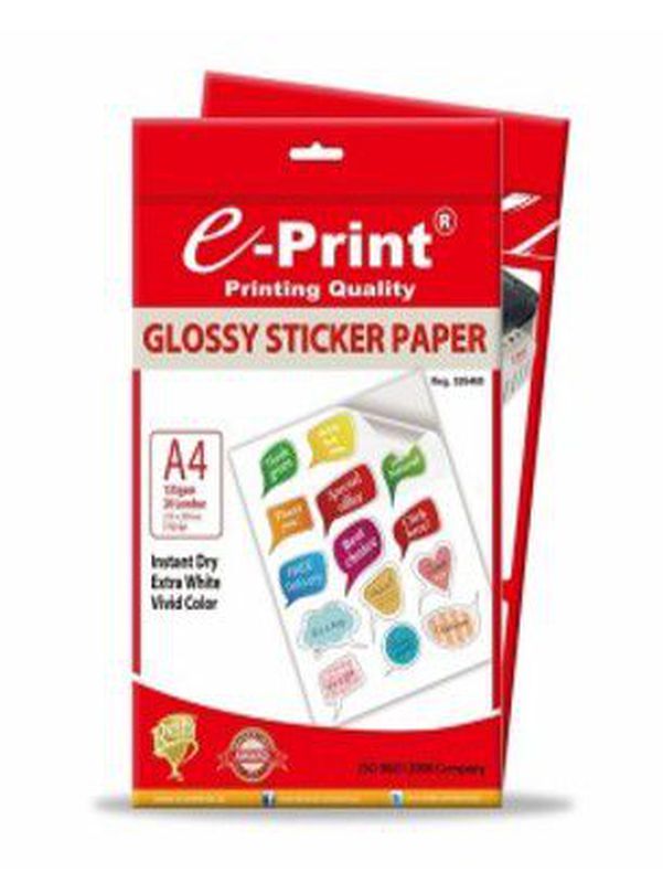 Kertas Stiker E-Print Glosy A4