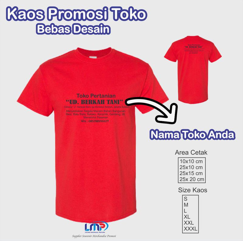 merchandise souvenir kaos custom