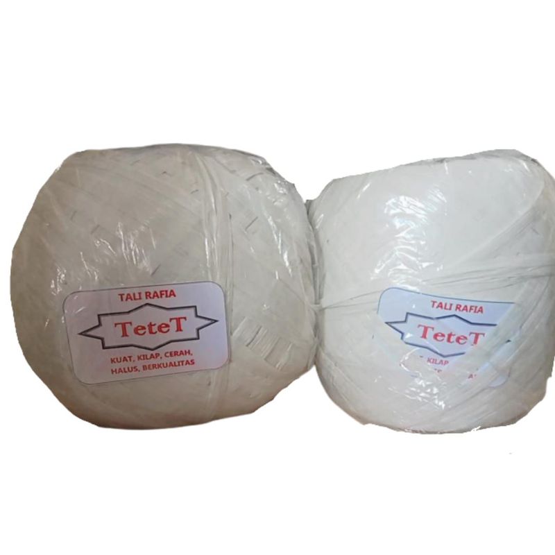 TALI RAFIA PUTIH TALI PLASTIK CAP TETET