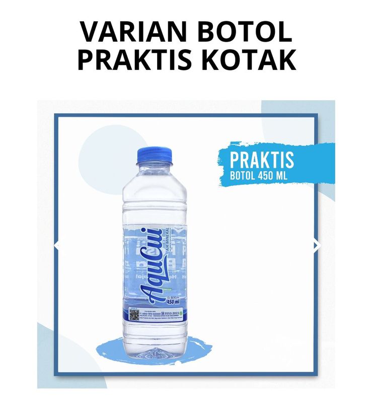 Aqucui Air Mineral Minum Kemasan 450ml ( 1 dus isi 24 botol)