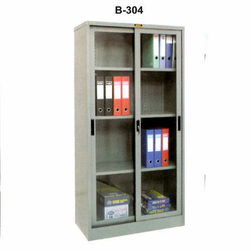 Almari Tinggi B-304 (Sliding Kaca)