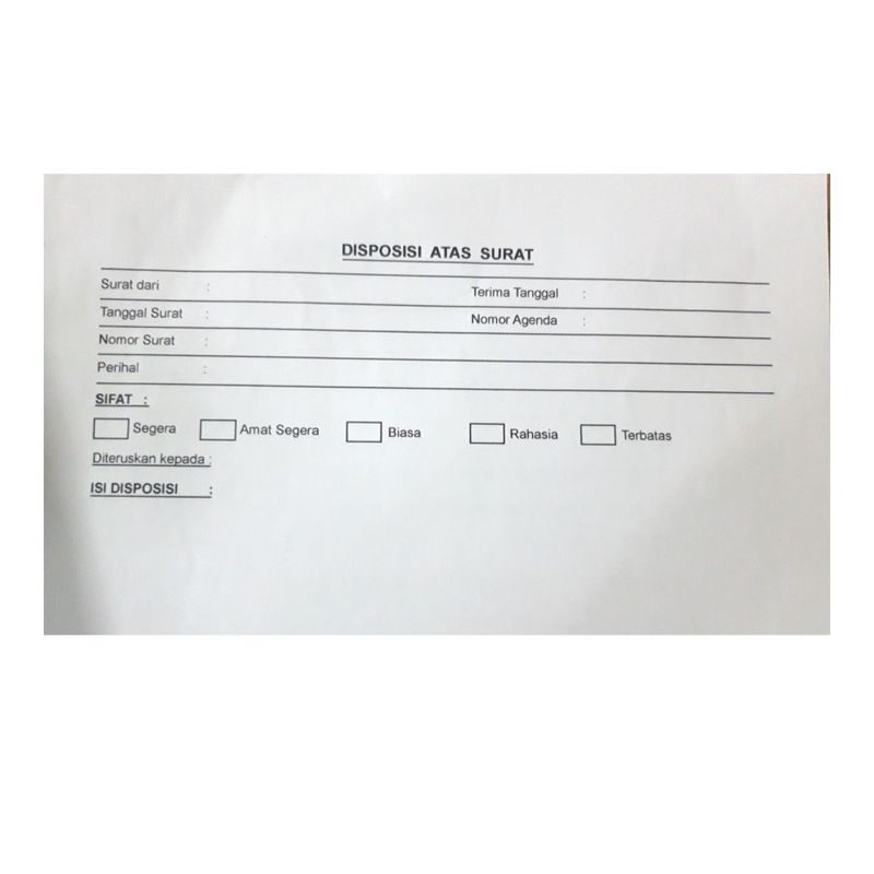 DISPOSISI SURAT