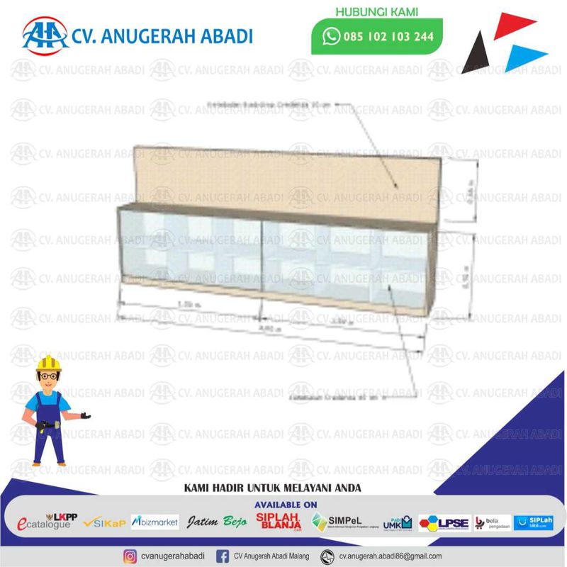 Mebeliar Custom / Meja Loby / Meja Display Souvenir / Meja Sekat