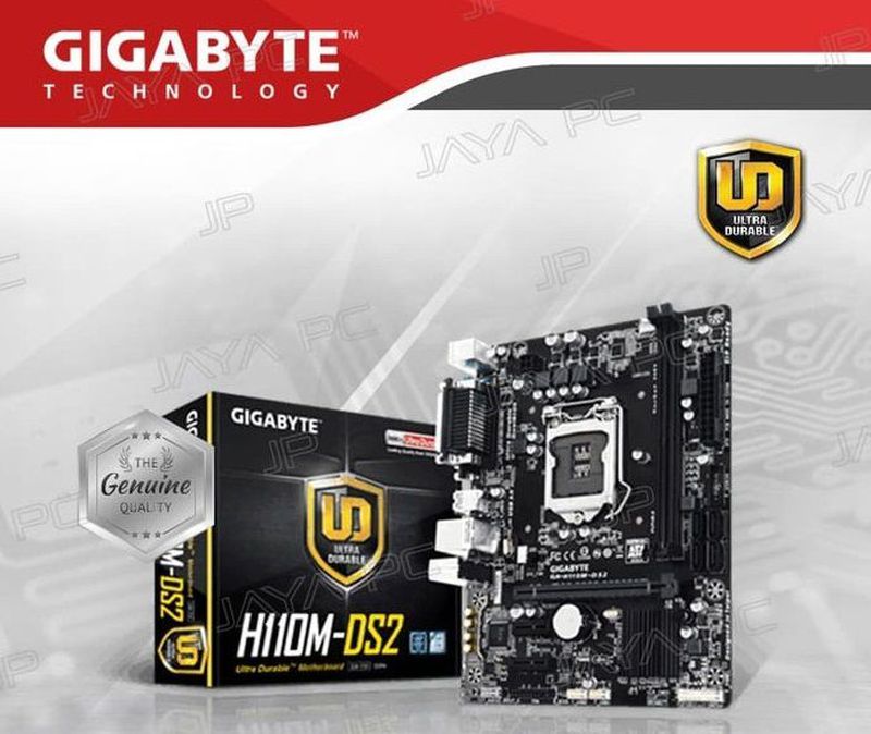 Motherboard Gigabyte GA-H110M-DS2 LGA1151, H110, ddr4, usb3.0, sata3