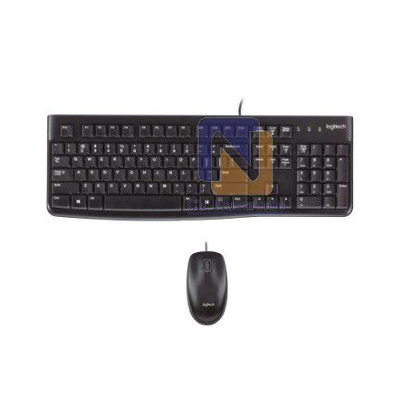 Keyboard dan Mouse Logitech kabel