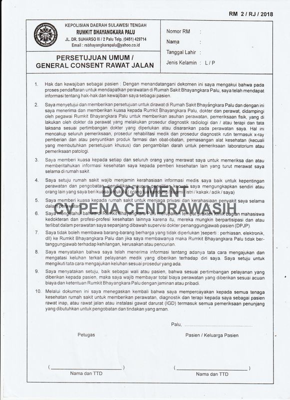 RM 2/RJ/PERSETUJUAN UMUM/GENERAL CONSENT RAWAT JALAN