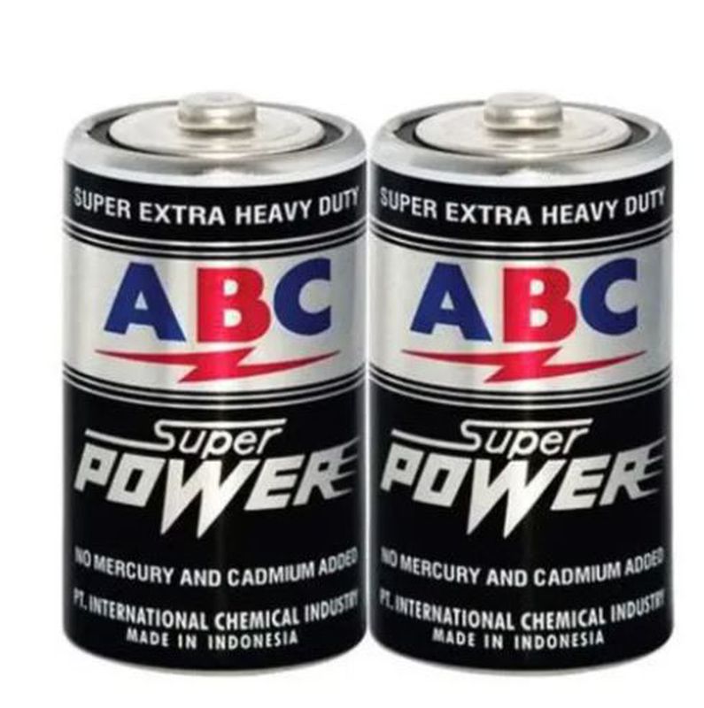 Baterai ABC Alkaline Ukuran D