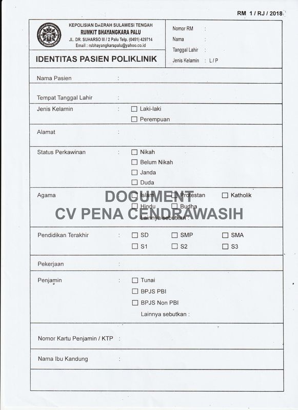 RM 1/RJ/IDENTITAS PASIEN POLIKLINIK