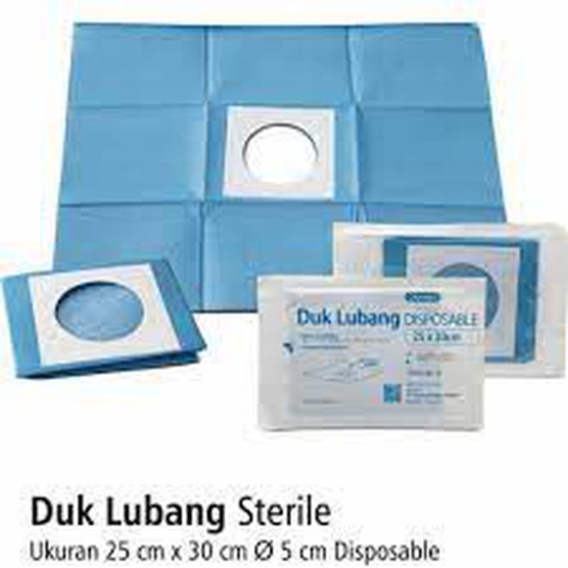 DUK LUBANG STERIL 25 X 30