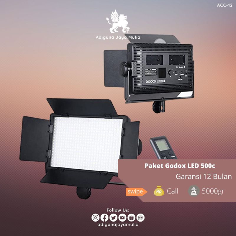 GODOX 500C LED VIDEO LIGHT STUDIO FILL LIGHTING
