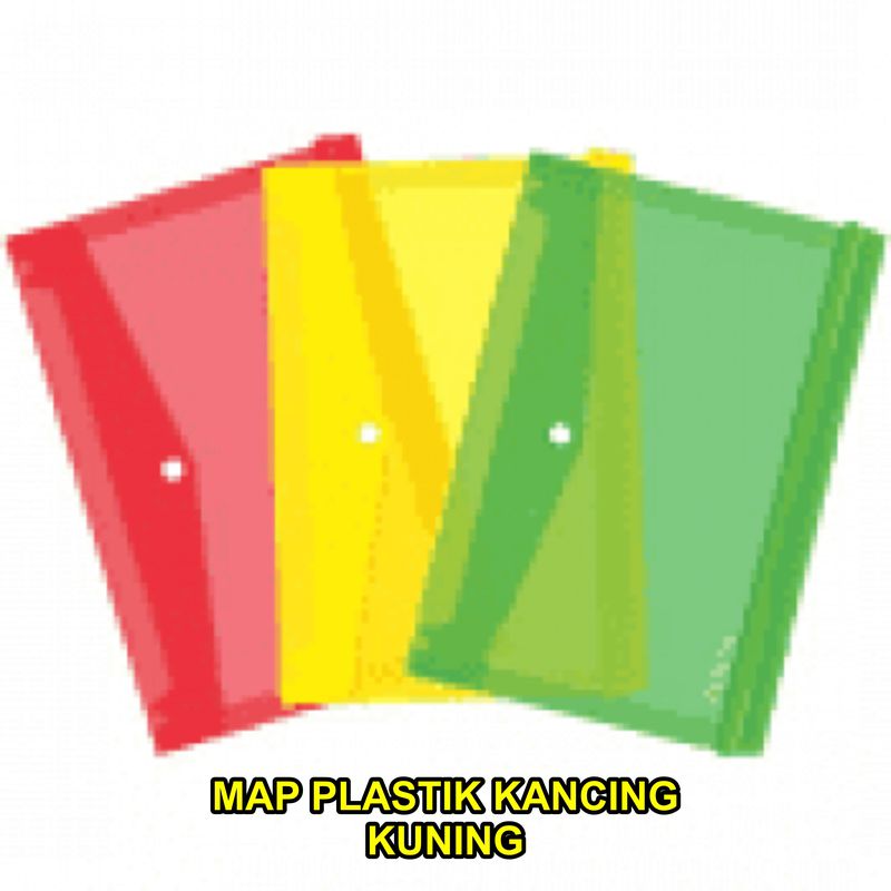 MAP PLASTIK KUNING - KANCING / TALI